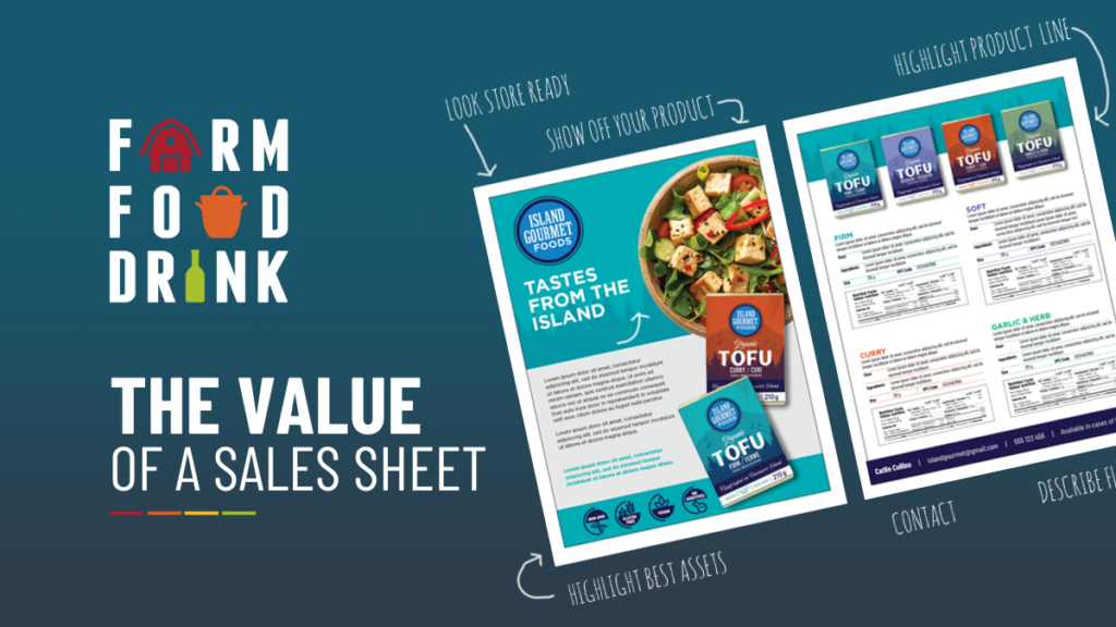 The Value of a Sales Sheet for Retail-Ready Food Brands